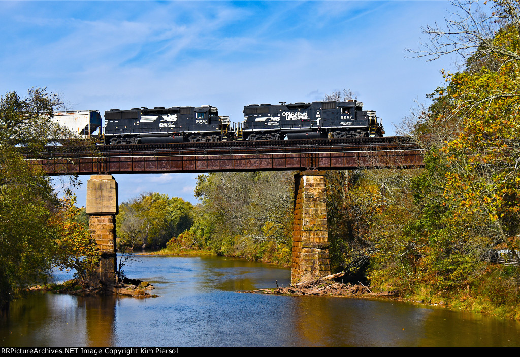 NS 5267 OLS H74 Crossing the South Branch of the Raritan River